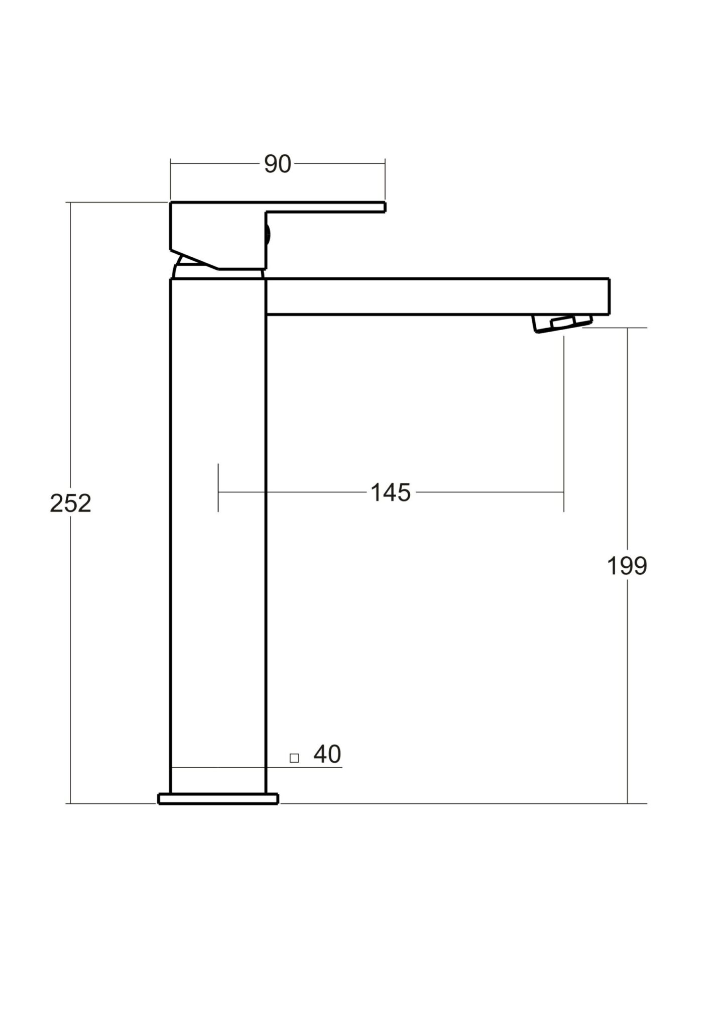QAAD Basin Mixer Extended | kodilo
